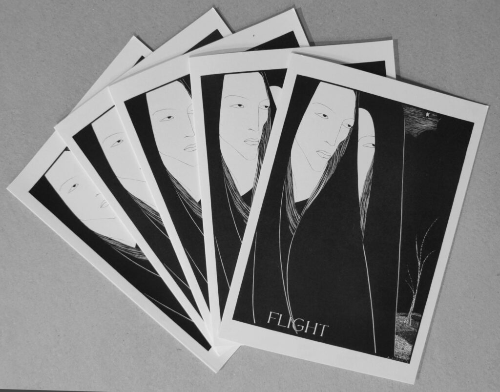 Flight - set of 5 cards, A6 | Hannah Frank (1908-2008)
